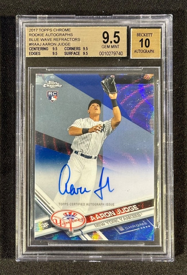 2017 Topps Aaron Judge RC Autos LOT - featuring Chrome Update ...