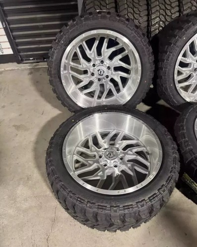 22x12 TIS 544BSM WHEELS RIMS 33" MT TIRES FORD F250 F350 EXCURSION FX4 ...