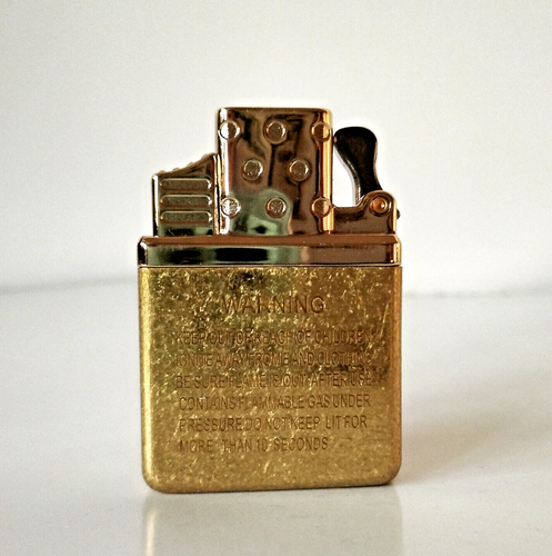 Zorro Butane Double Jet Flame Lighter Insert - Gold Top - Fits: Zippo ...