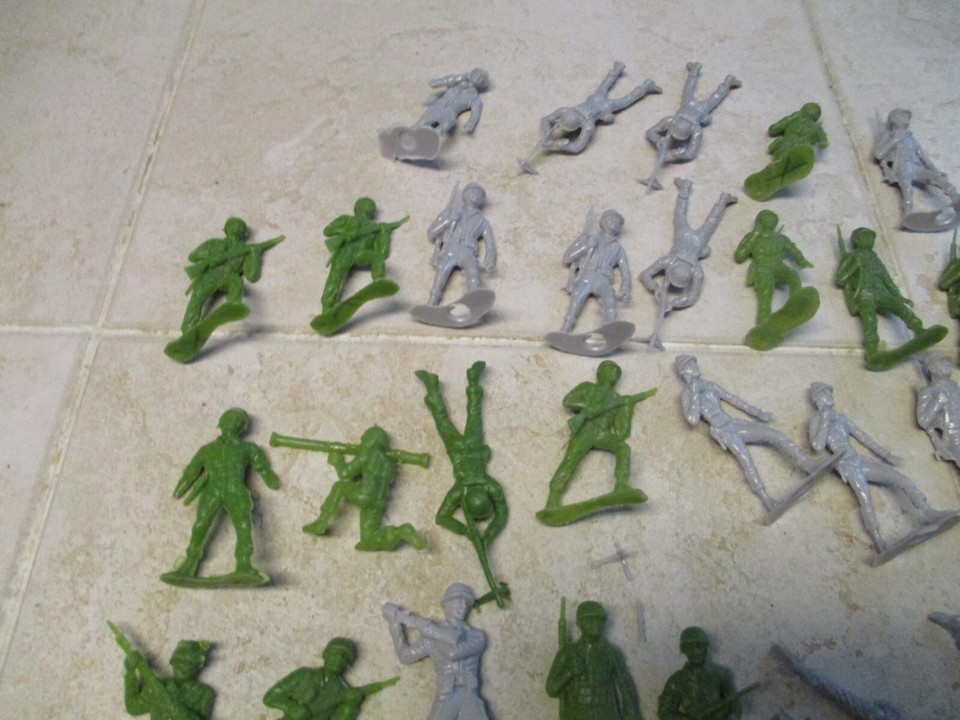 VTG Lot MPC 54mm US Green MPC Army Men Figures 1/32 Soldiers F44 | eBay