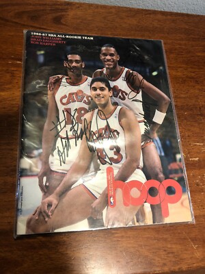 Vintage 80’s NBA Cleveland Cavs Hoop Program Autographed Nance Harper ...