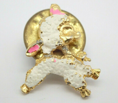 Lamb Gold Tone Vintage Lapel Pin | eBay
