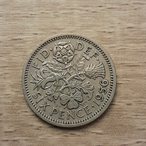 1956 Queen Elizabeth ll Sixpence Six pence 6p Coin | eBay