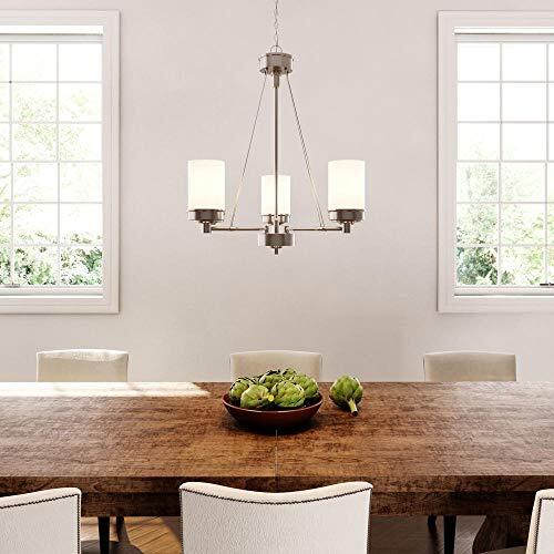Hampton Bay 5-Light Brushed Nickel Chandelier | eBay