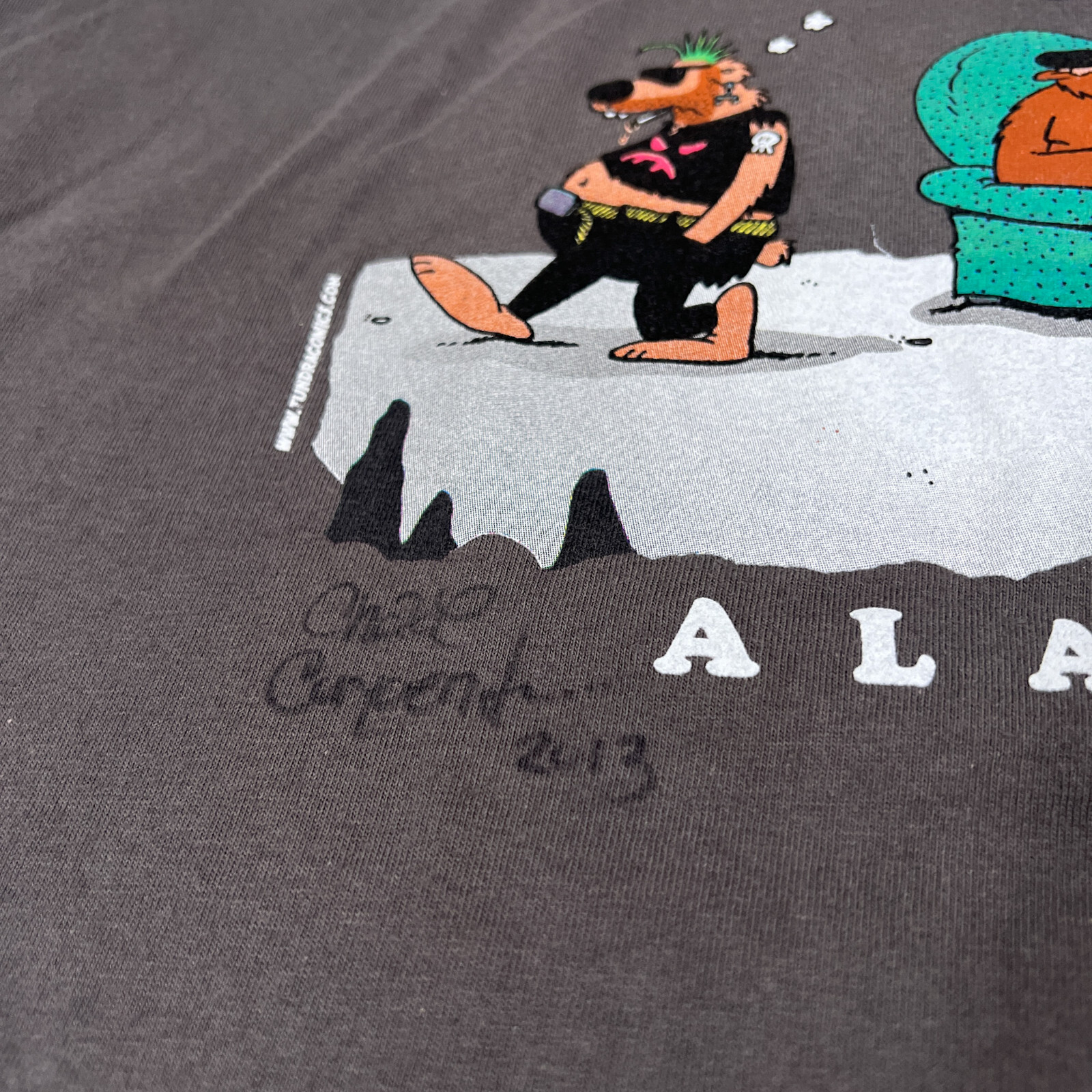 RARE SIGNED Chad Carpenter Tundra Comic Cartoon Alask… - Gem