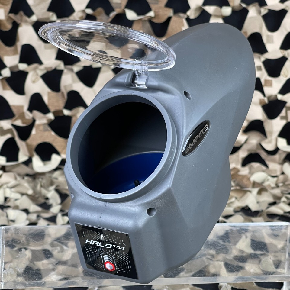 Empire Halo Too Paintball Hopper w/ Built-In Rip Drive - LE Matte Gray ...