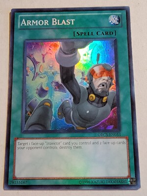 Yugioh Armor Blast ORCS-EN053 Super Rare Unlimited Edition | eBay