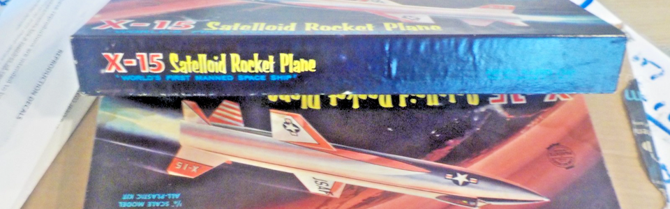VINTAGE & EXTREMELY RARE! 1958 AURORA X-15 SATELLOID Rocket Plane ...