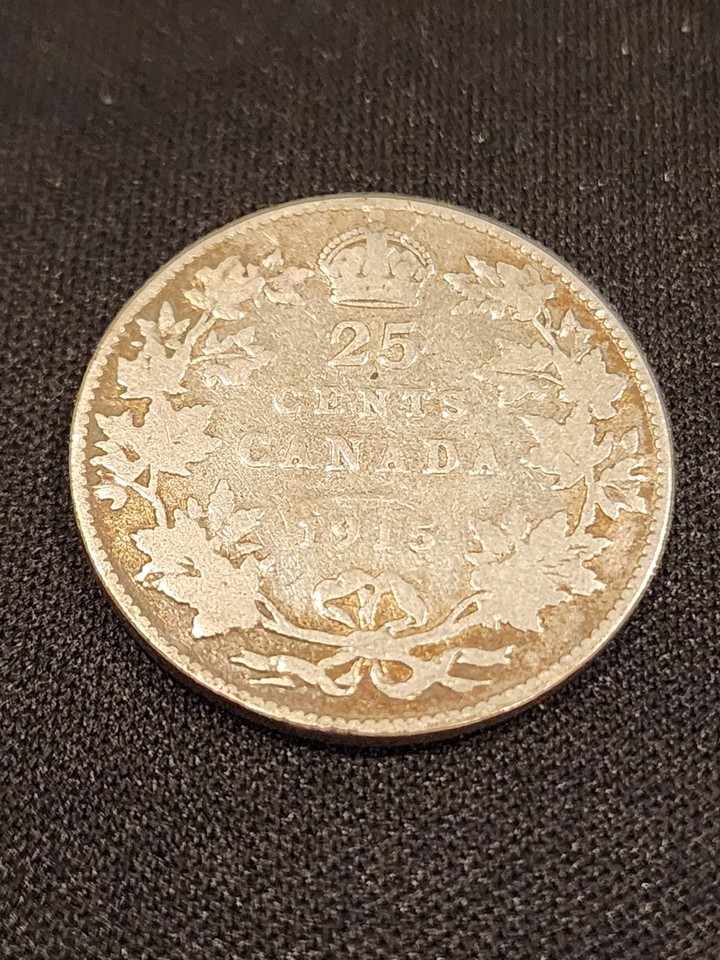 1915 Canada 25 Cents Silver Coin - Key Date | eBay
