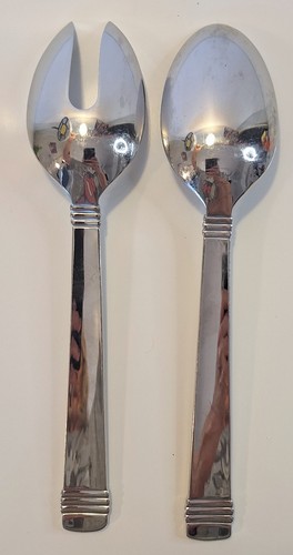 Mikasa Palatial Serving Spoon And Cold Meat Fork Stainless Steel | eBay