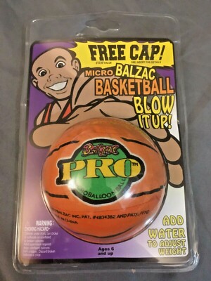 90s VTG BALZAC PRO BALLOON BALL Basketball Toy 80s *BRAND NEW* | eBay