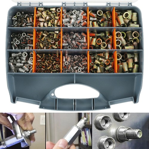 1450PCs Rivet Nut Kit- Rivnut Gun Nut Setter Thread Setting Nutsert ...
