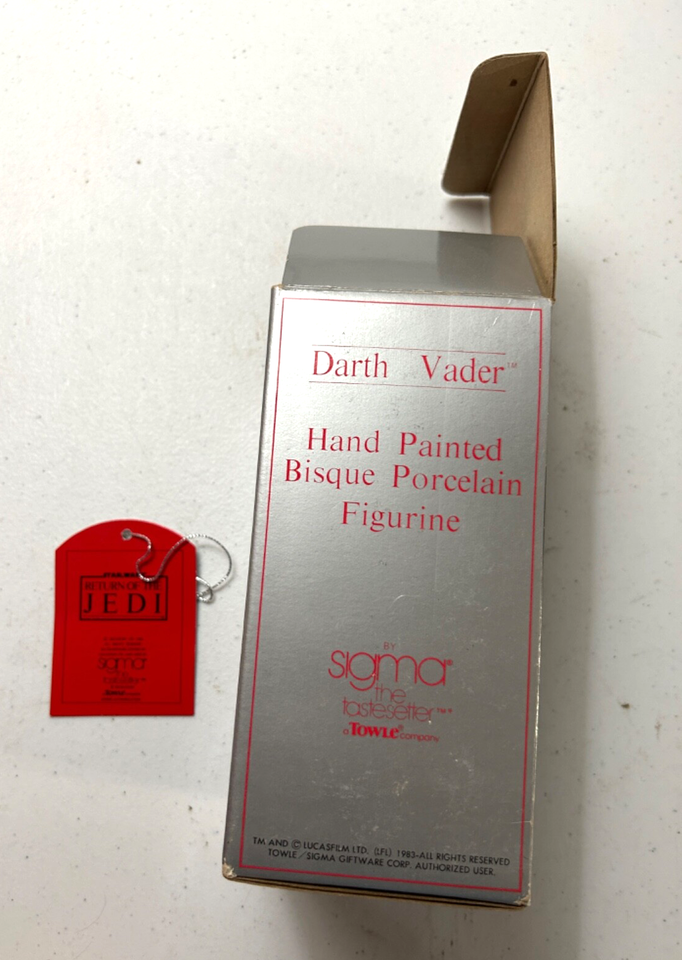 Original 1983 Star Wars ROTJ Sigma Ceramic DARTH VADER Figure | eBay