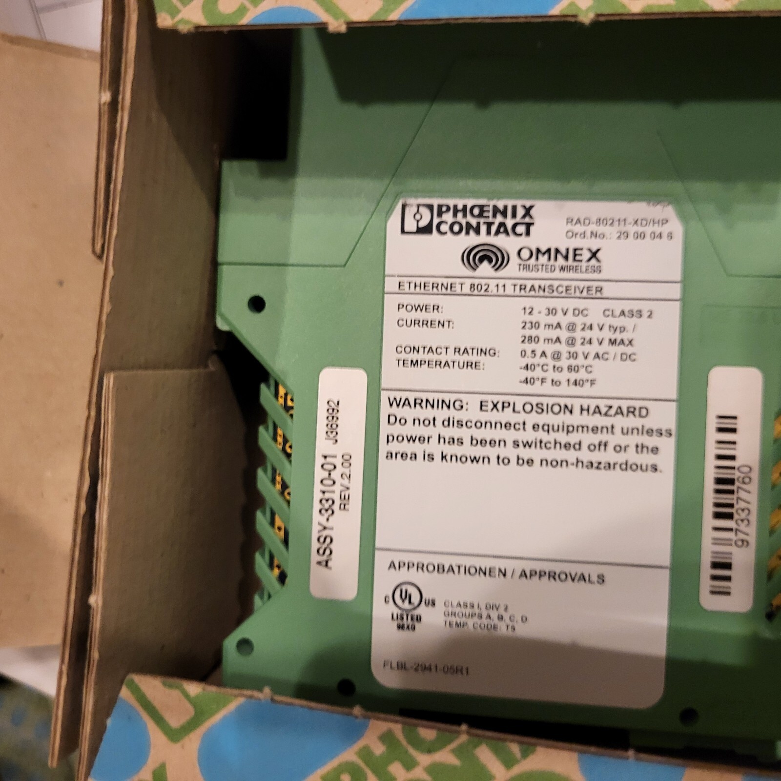 Phoenix Contact 2900046 RAD-80211-XD/HP - Wireless module | eBay