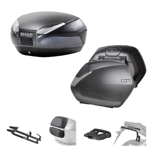 Shad SH48 Top Case Kit + SH36 Luggage For BMW 800 F650GS (Twin) 2008 ...