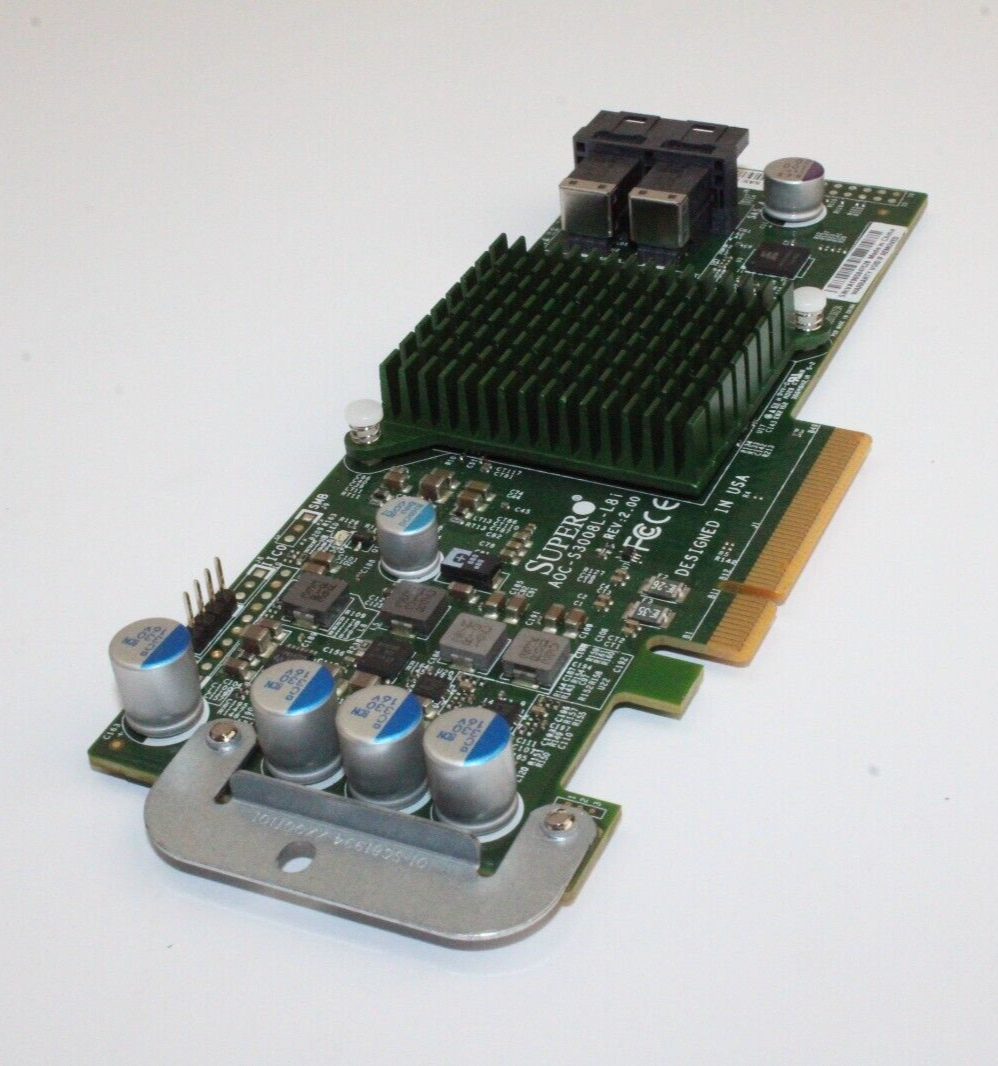 Supermicro AOC-S3008L-L8i 12Gb/s 8 Ports PCIe 3.0 x8 Host Bus Adapter ...