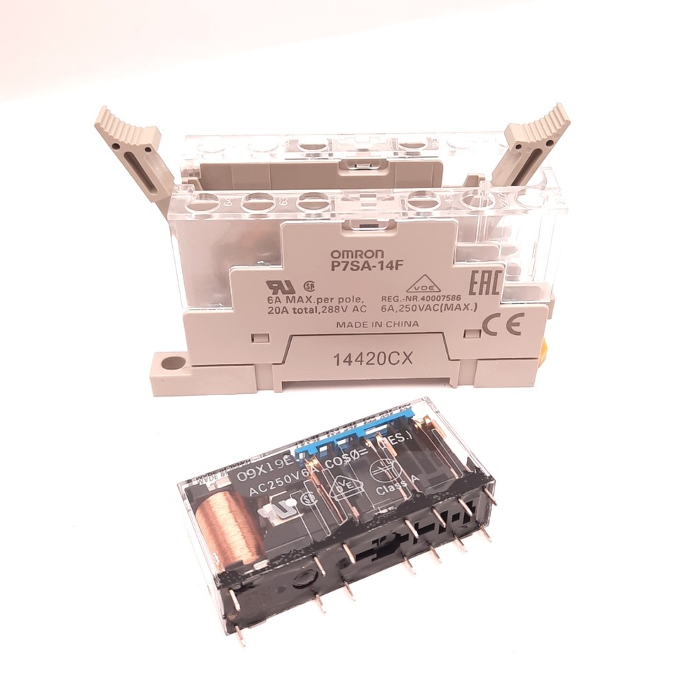 Omron FGRMS51-24 Safety Relay & Socket 500mW, 24VDC, 6A, 10ms, DIN Rail ...