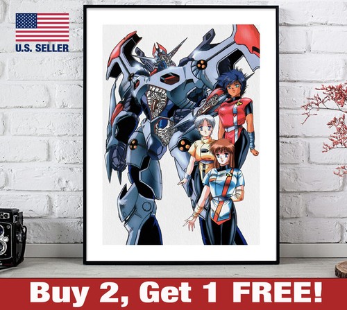 Dangaio Dangaioh Anime Poster 18" x 24" Print Retro 80s 90s Wall Art ...