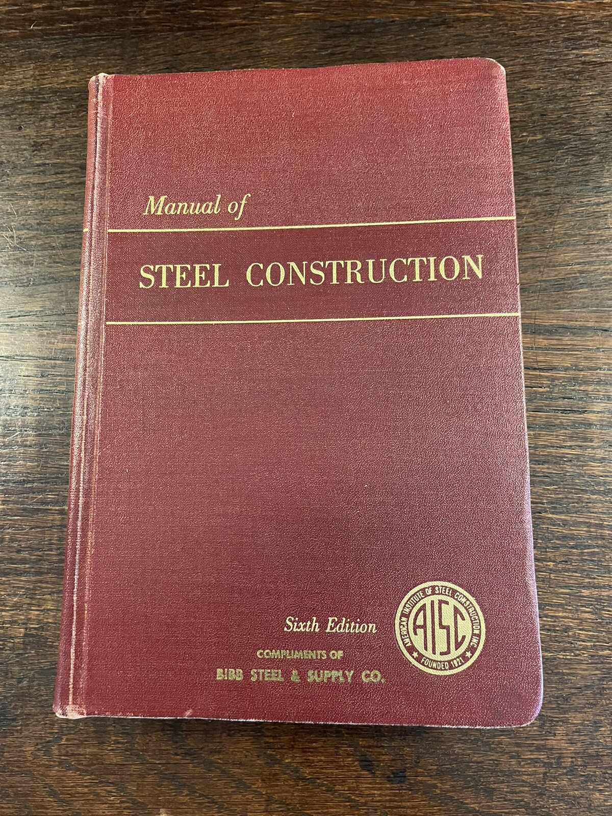 Vintage Manual of STEEL CONSTRUCTION 6th Edition Book AISC 1963 | eBay
