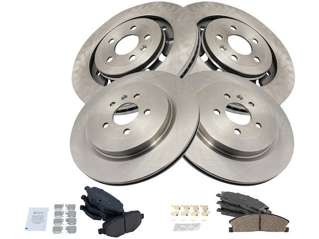 For 2013-2019 Ford Taurus Brake Pad and Rotor Kit Front and Rear ...