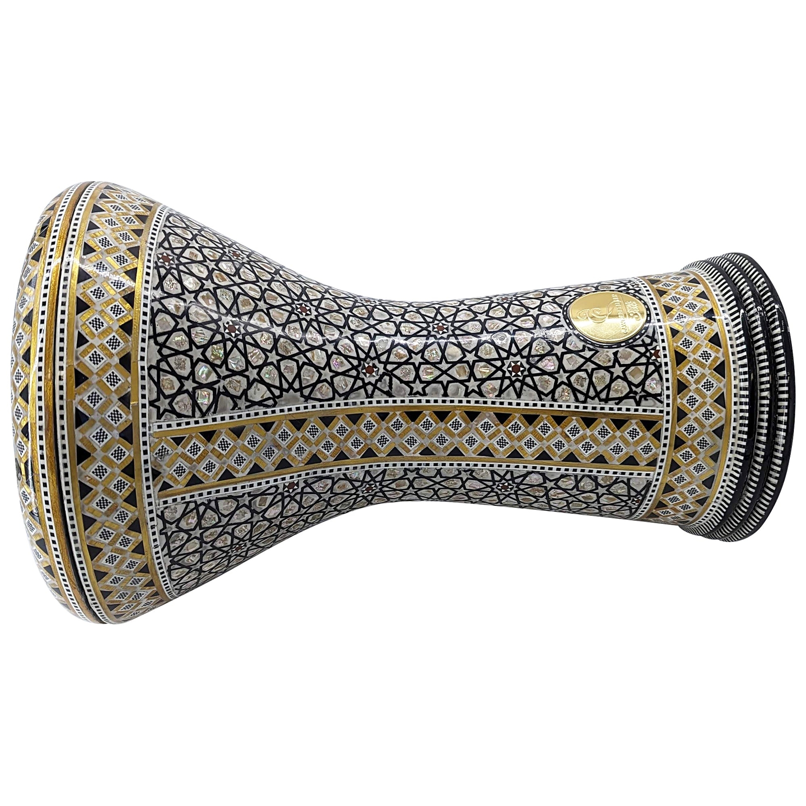 Il 43.2cm Dorato Anello Gawharet El Fan Darabouka Doumberk | eBay