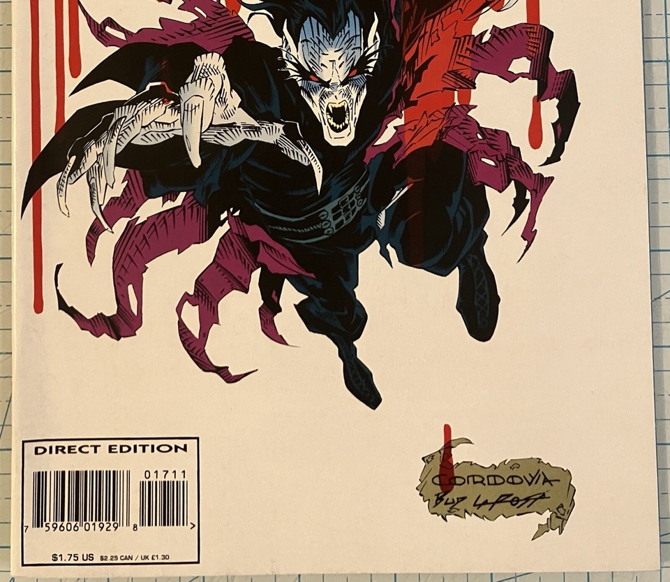 Morbius the Living Vampire #17 NM Isaac Cordova Cover 1994 Marvel ...