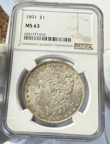 1891 Morgan Silver Dollar NGC MS 63 | eBay