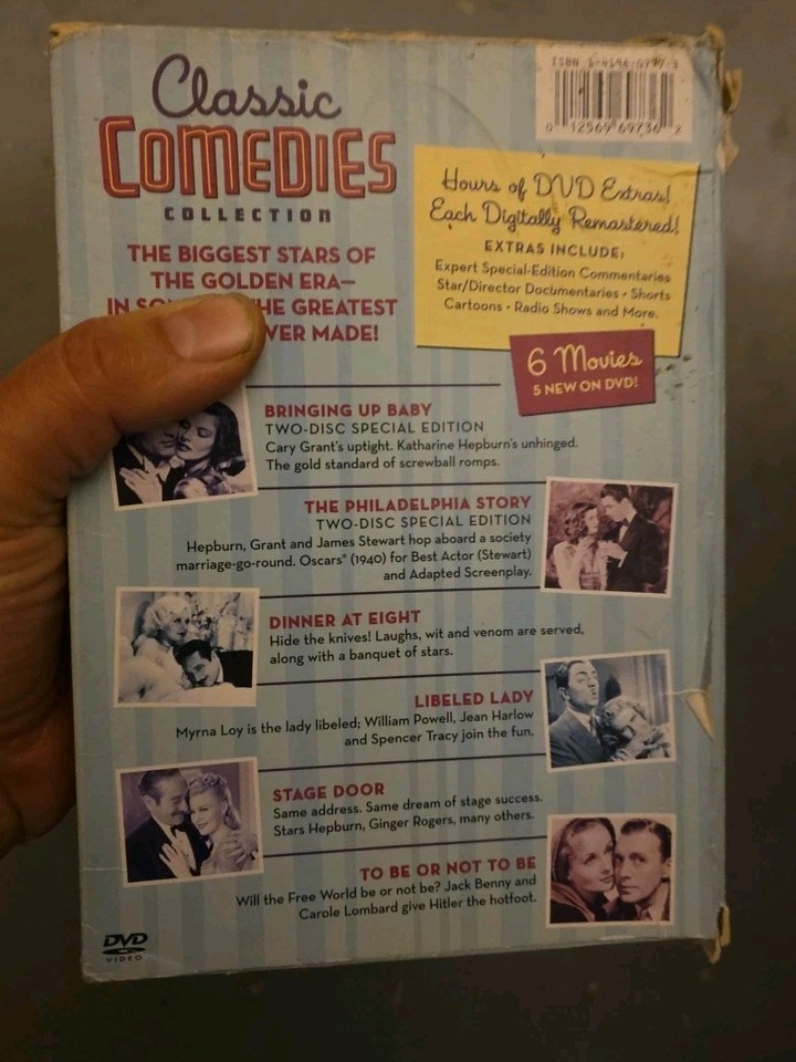 40s Classic Comedies Collection (2005, 6 Film 8-Disc DVD Set) Katharine ...