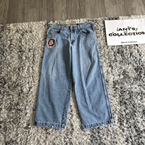 Vintage 90’s Jnco Jester Jeans Blue Denim Thrashed Y2K Men’s Size 38x32 ...