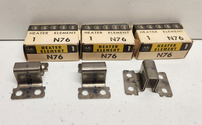 LOT OF 3 NEW IN BOX! ALLEN-BRADLEY OVERLOAD RELAY HEATER ELEMENTS N76 ...