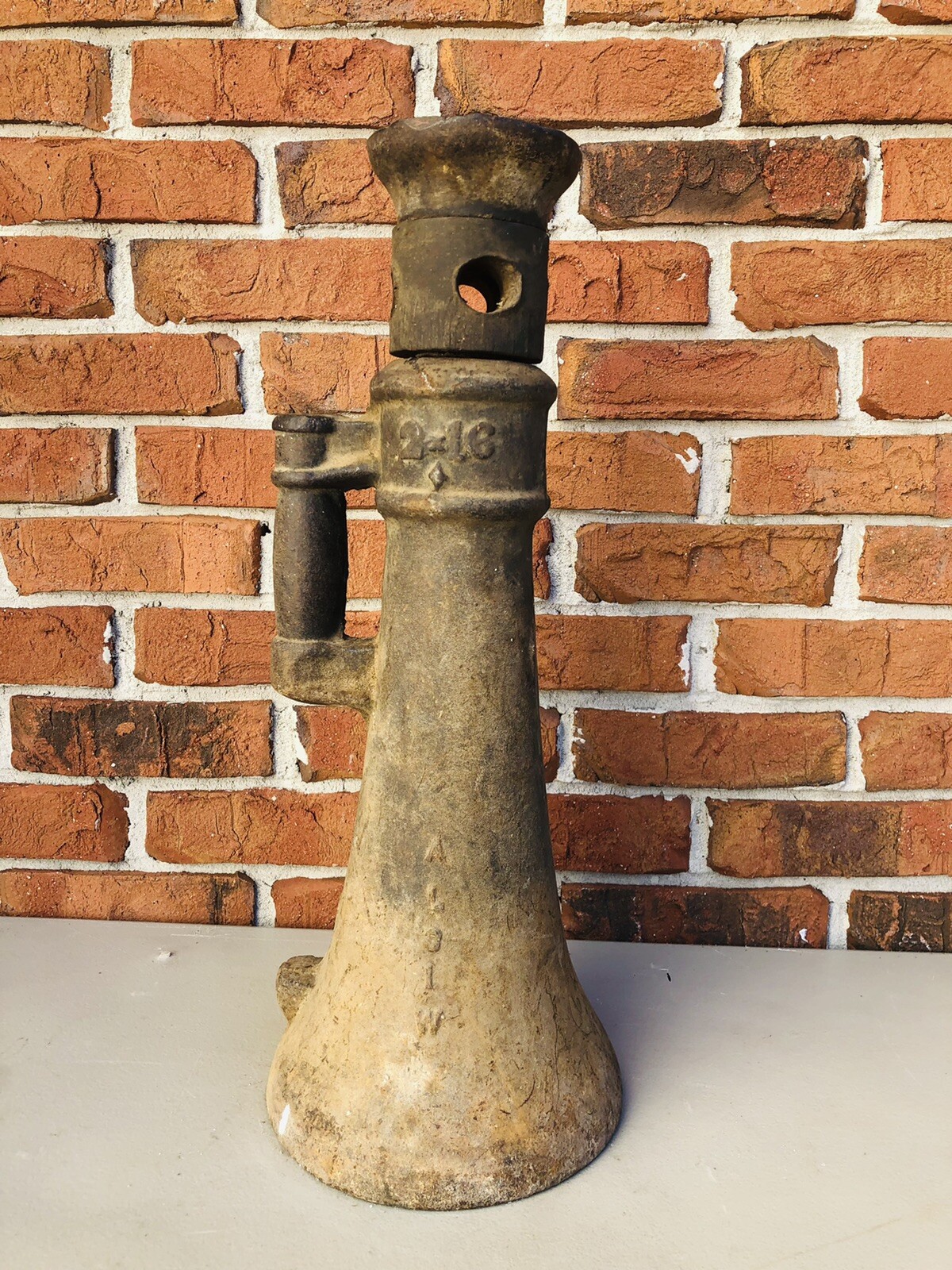 Vintage Large Heavy Screw Jack 2 X 16 Railroad Barn House | eBay