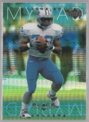 BARRY SANDERS 1999 UD Black Diamond Myriad Foil Insert #M1. LIONS | eBay