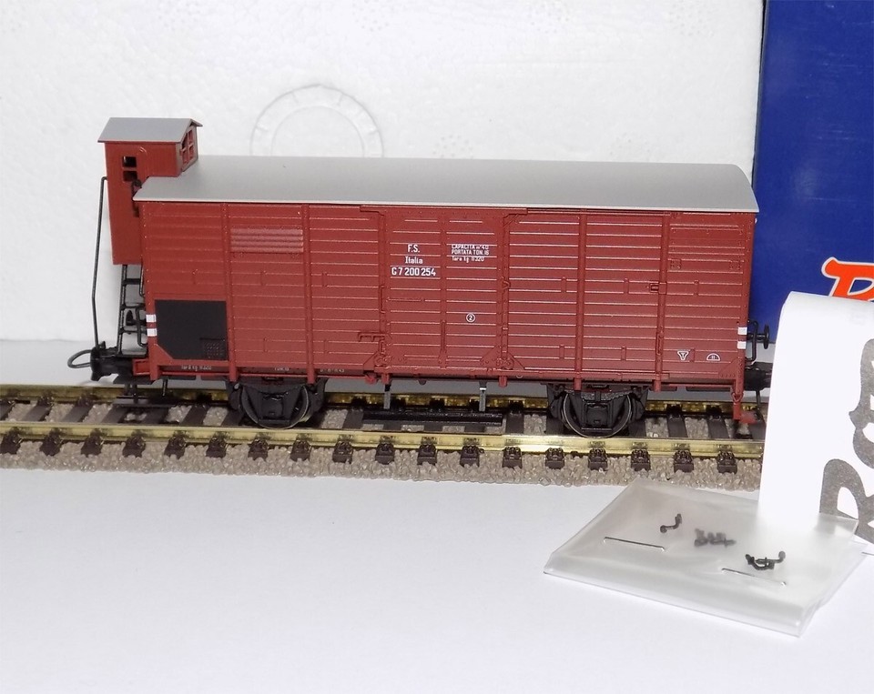 ROCO SCALA H0 Carro merci FS con garitta tipo G7 preda bellica ART ...