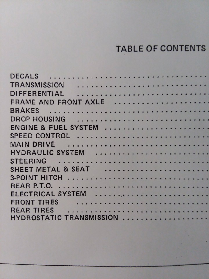 Simplicity POW'R POWER MAX 9020 Compact Lawn Garden Tractor Parts ...