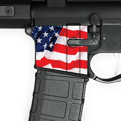 Magwell Skin Premium Vinyl Decal Kit for Lower Receivers - USA Flag | eBay