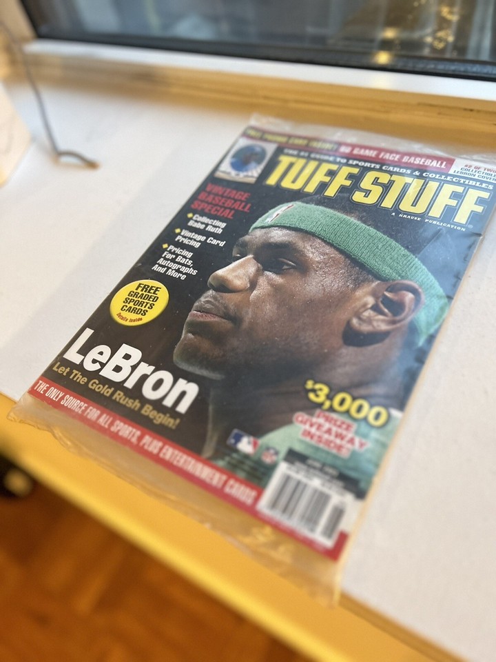 New In Wrapper June 2003 Tuff Stuff Sports Magazine - Lebron James | eBay