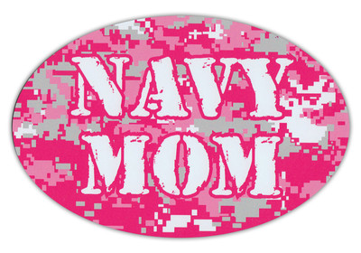 Oval Car Magnet - Navy Mom (Hot Pink Design) - Support Military | eBay
