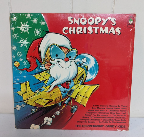SEALED Snoopy's Christmas Vinyl record Peter Pan The Peppermint Kandy ...