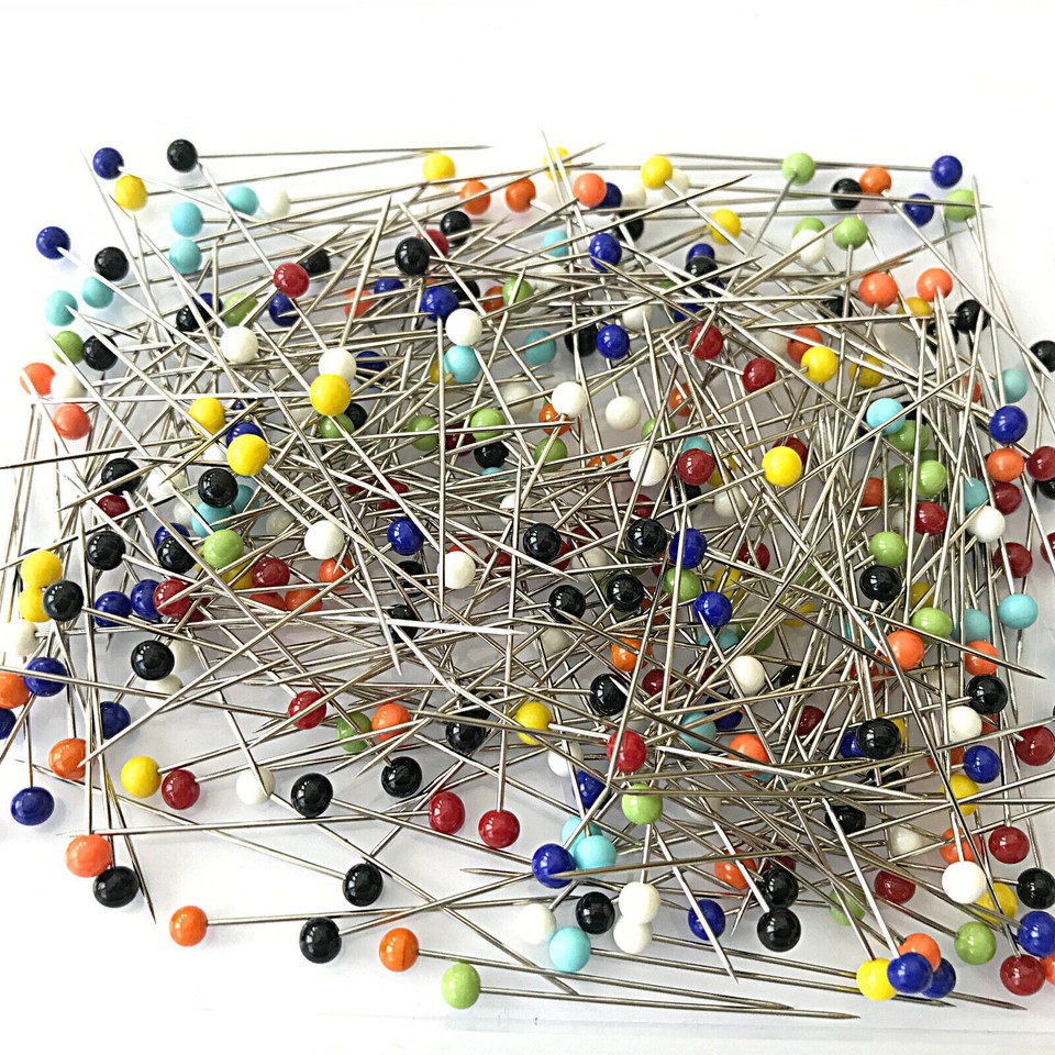 Sewing Pins Multicolor Head Pins Straight for Dressmaker Jewelery ...