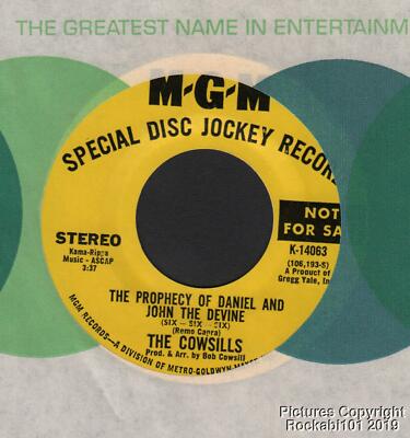 Entendre 1969 Cowsills Pop Psych Dj 45 (Prophecy De Daniel Et John The Devine) | eBay