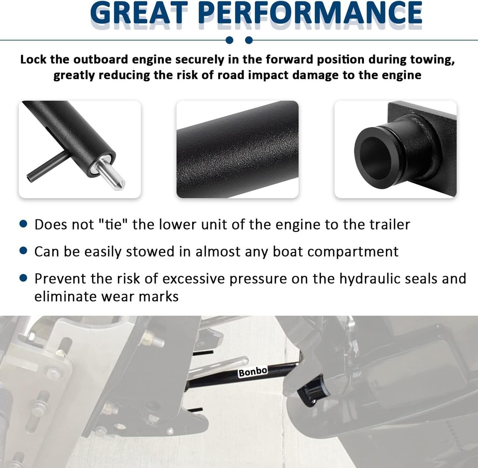 10108 Lock N' Stow Transom Saver For Mercury Outboard Motor Support ...