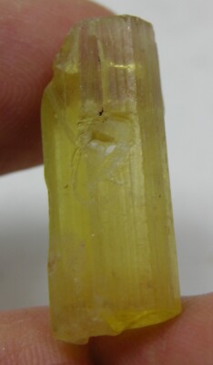 15.80ct Pakistan Rough Yellow Beryl Heliodor Stick Crystal Specimen 3 ...