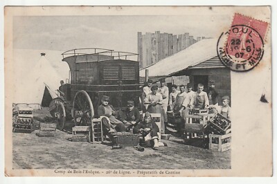 CAMP DE BOIS L' EVEQUE - Meurthe & Moselle - CPA 54 - Préparatifs de ...