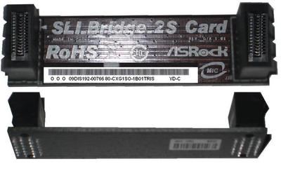 ASRock 2S SLI Bridge Multi-GPU SLI Bridge 2S Card NEU OVP SLI-Brücke ...