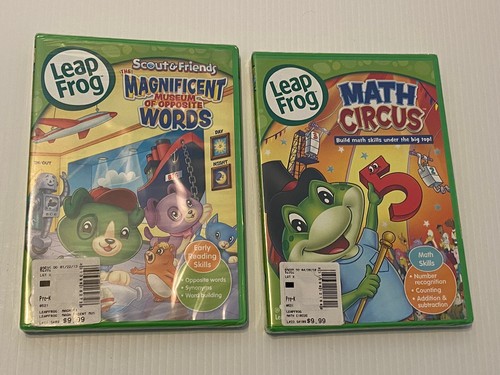 Lot Of 2 Leap Frog Learning DVDS Educational Videos Math Reading ...