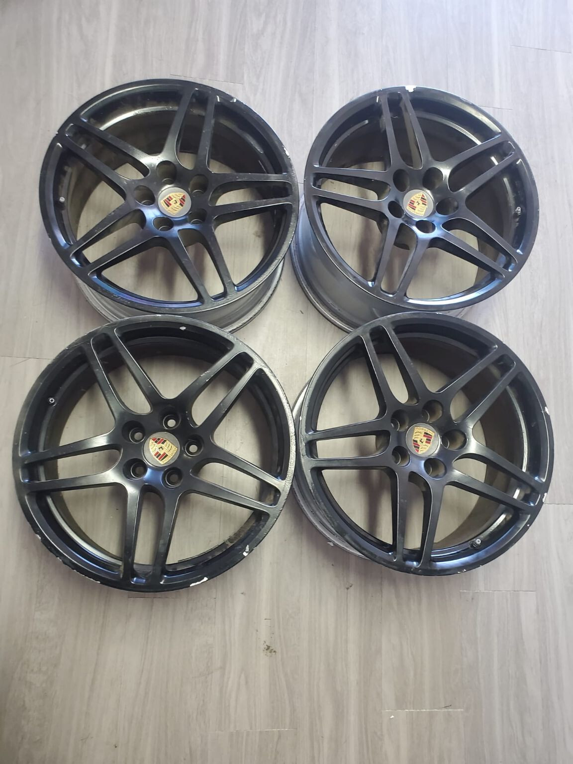 18″ PORSCHE MACAN RIMS Factory OEM GLOSS BLACK WHEELS RIMS 18 inch ...