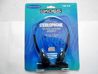 Koss Portable Stereophone Light Weight Design Portable Comfort TD/10 | eBay