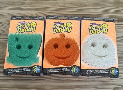 Scrub Daddy HALLOWEEN Scrubbers 3 Ct Special Edition Ghost Pumpkin ...
