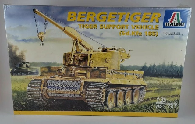 Italeri 1/35 Bergetiger Tiger Support Vehicle Sd.kfz 185 Model Kit 362 ...