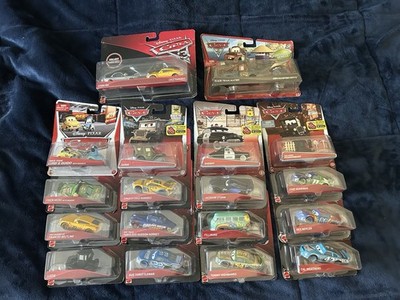 Disney Pixar Cars Diecast Lot On Card Mostly Cars 3 Cards Worn RARE ...